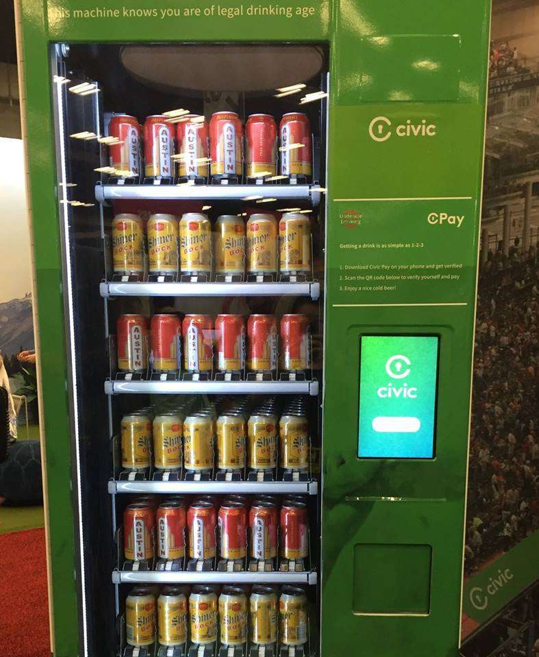 Civic: automatic beer vending machine accepting crypto - The Cryptonimist