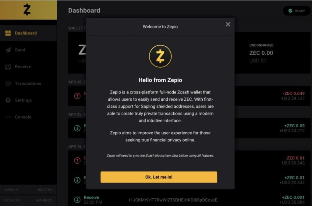 Zcash announces the new Zepio wallet - The Cryptonomist
