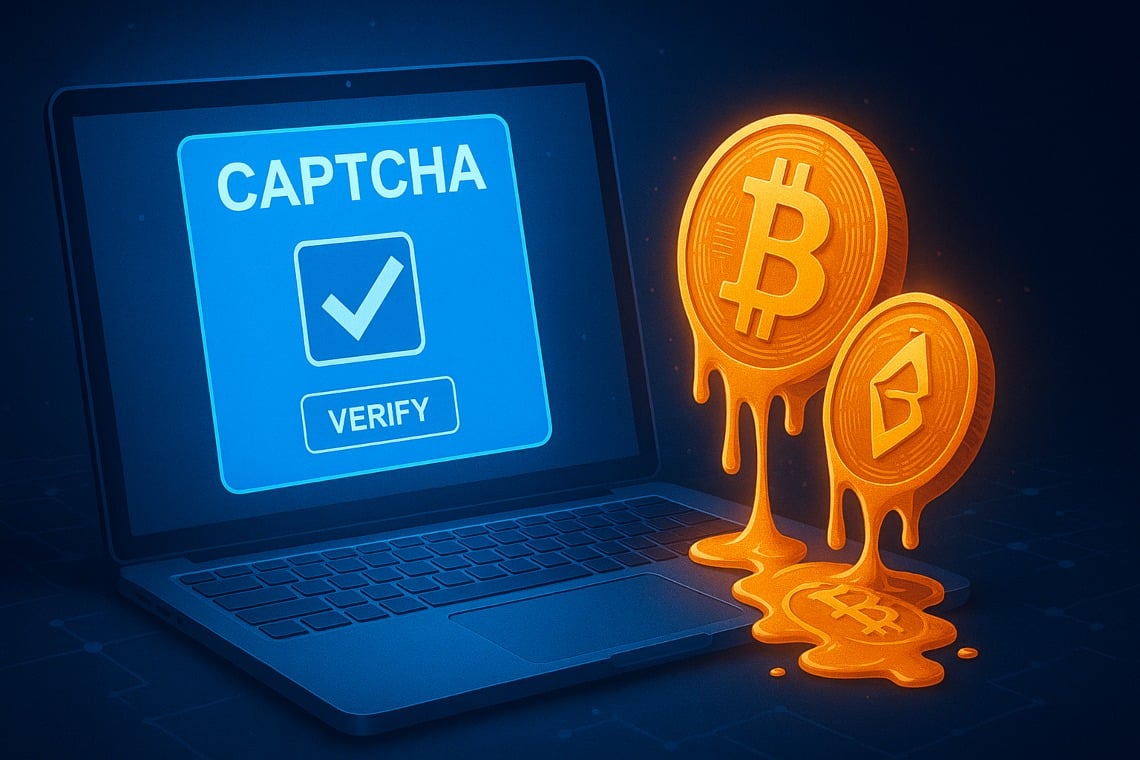 Fake CAPTCHAs, crypto disappeared in 3 minutes with the PowerShell trick