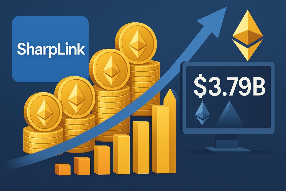 SharpLink accumulates Ethereum: 837.230 ETH in treasury