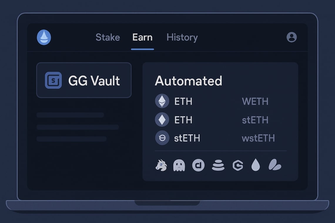 Lido launches GG Vault: automated DeFi yields