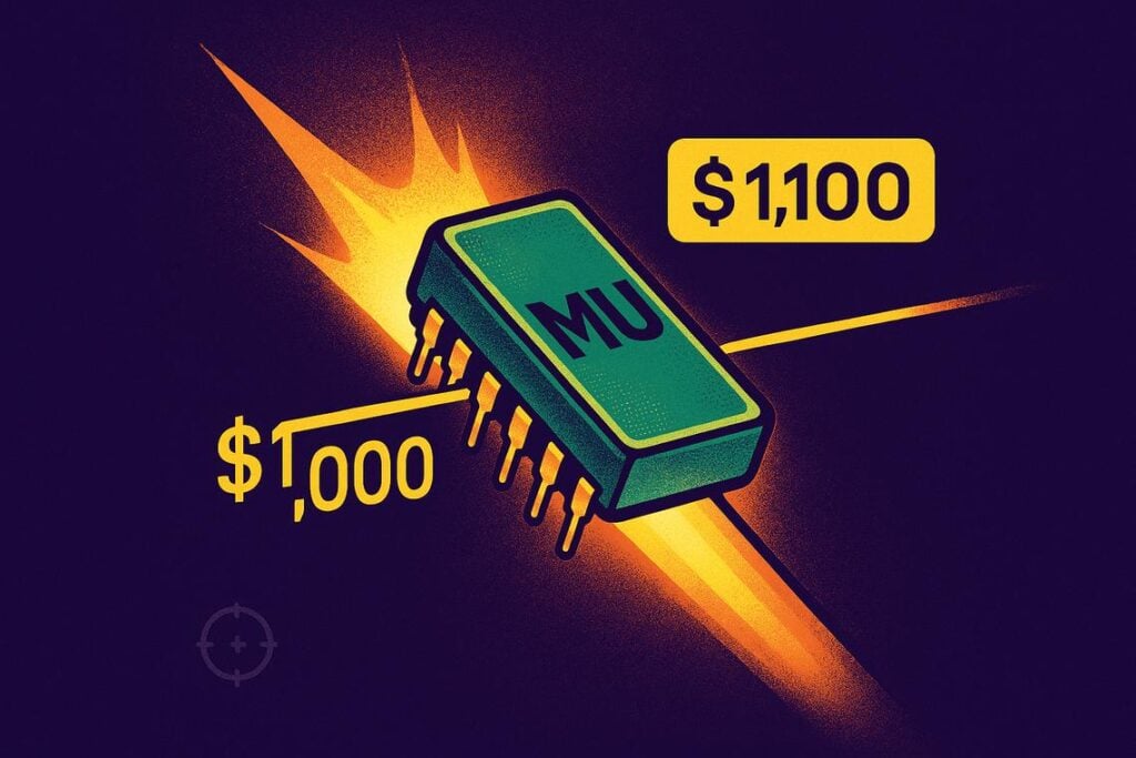Micron stock price target hits $1,100 after $1,000 run